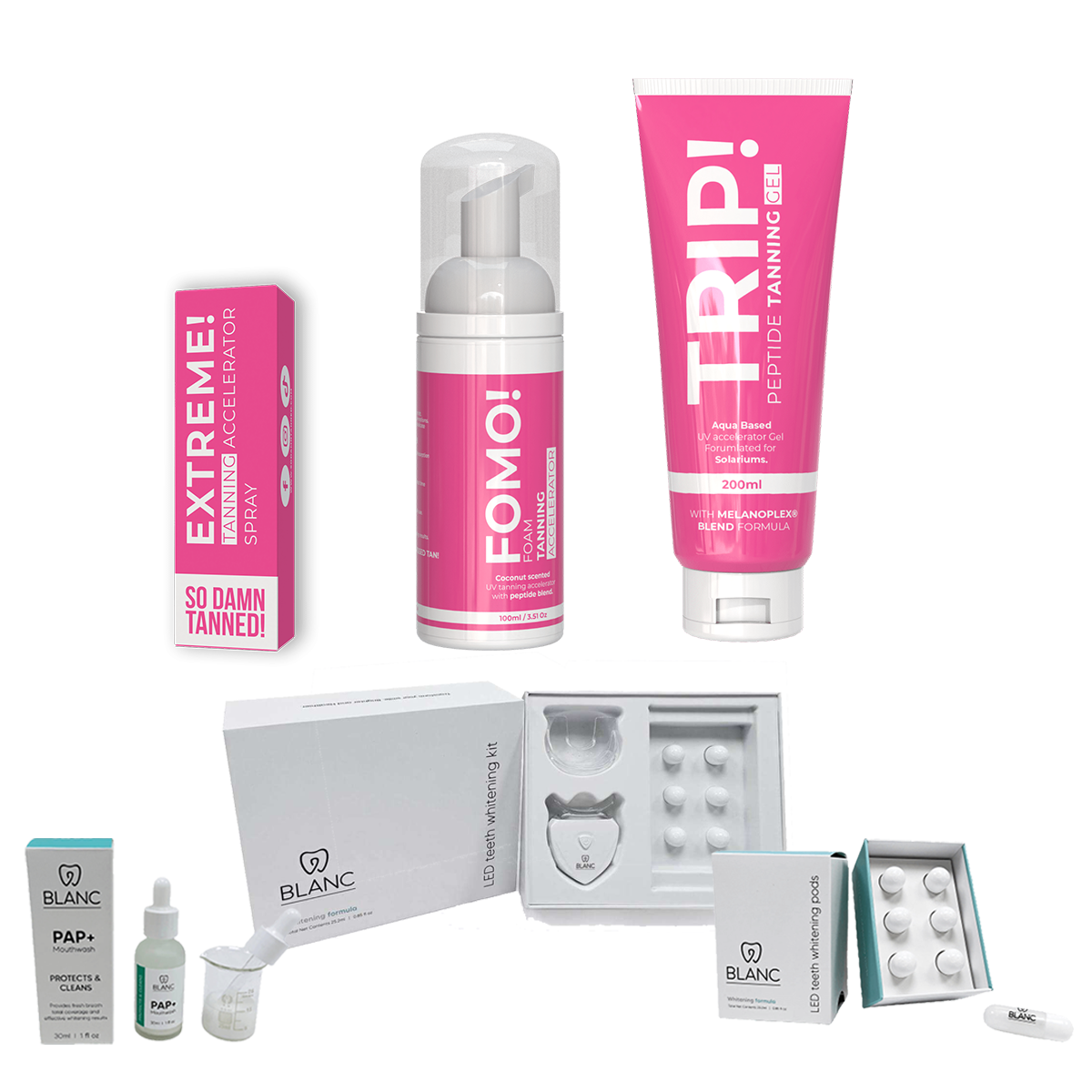 Best Tanning Accelerator & Teeth Whitening Bundle - So Damn Tanned!